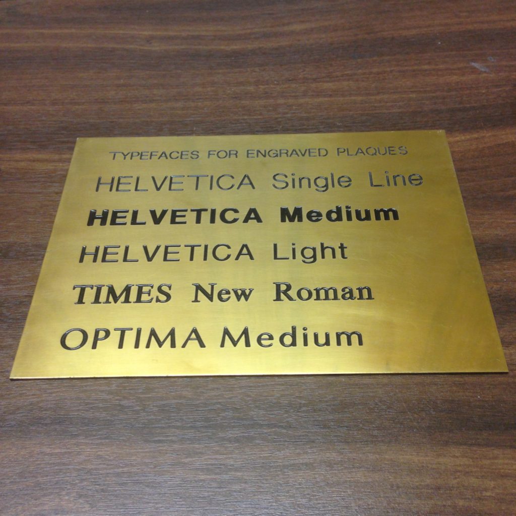 Engraving a large variety of signs and signage of all kinds