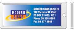 Clear Key Tag - Modern Signs
